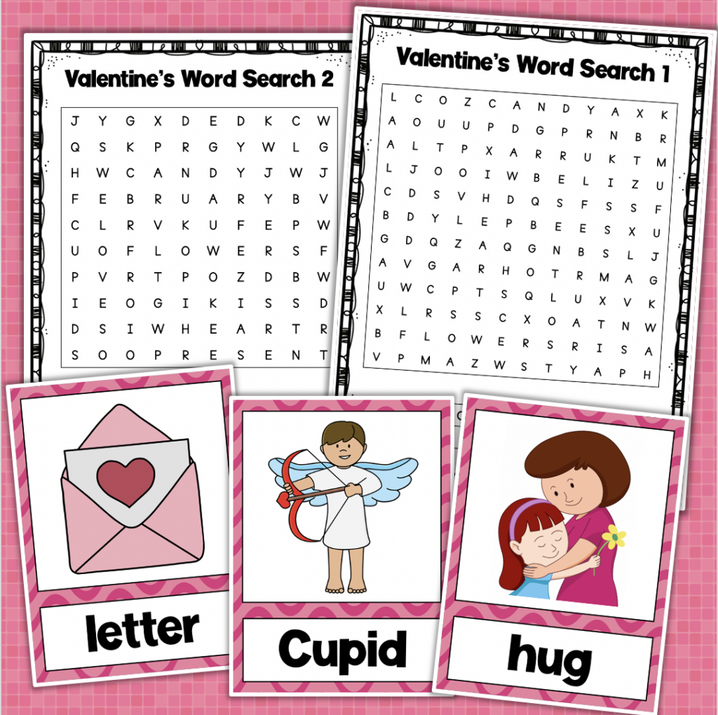 Valentine's Day Word Wall Vocabulary Cards | Made By Teachers