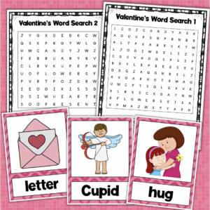 Valentine's Day Word Wall Vocabulary Cards | Made By Teachers