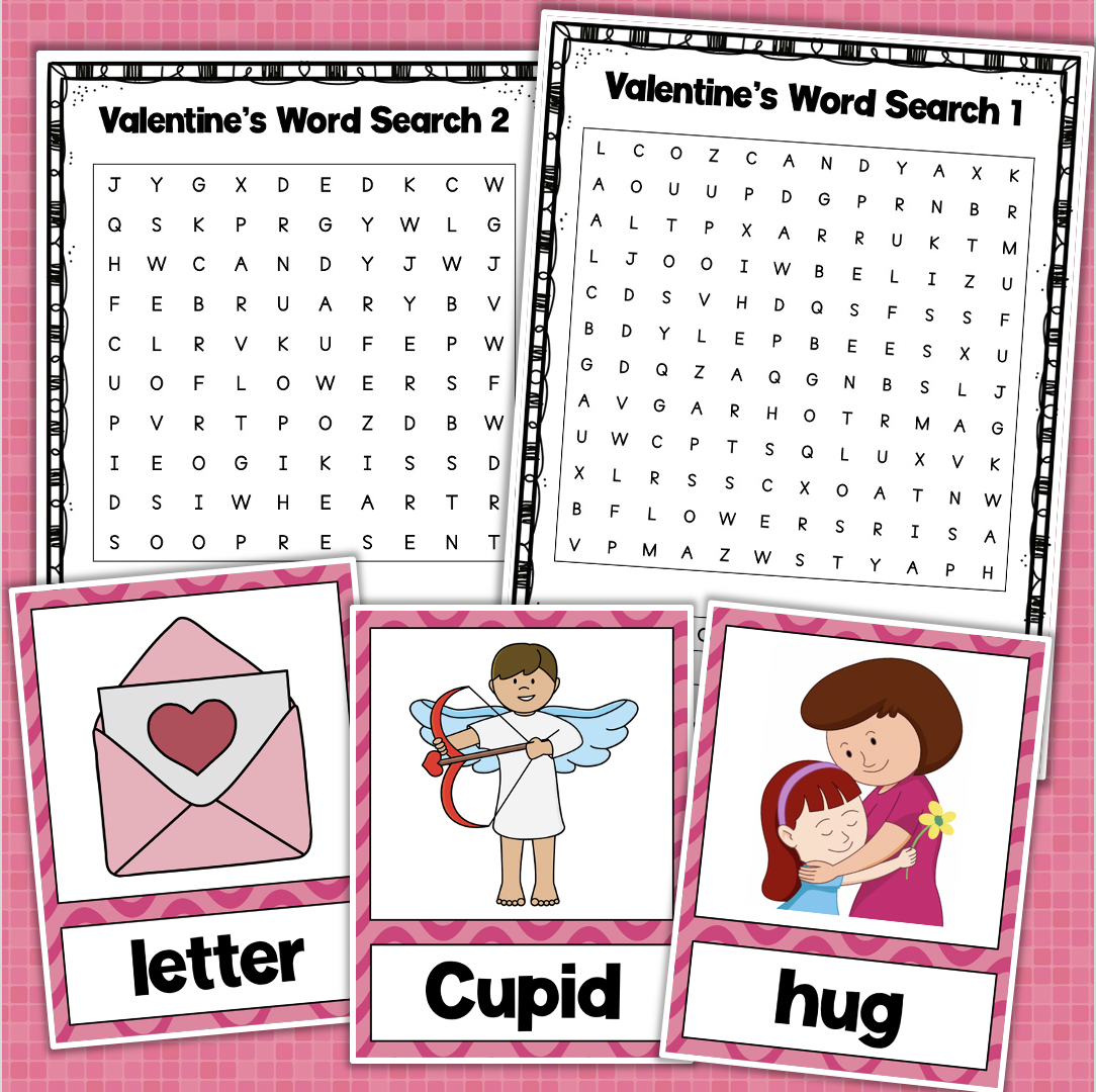 Valentine's Day Word Wall Vocabulary Cards | Made By Teachers