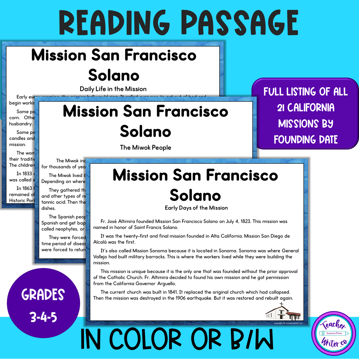 California Mission Report San Francisco Solano | Made By Teachers