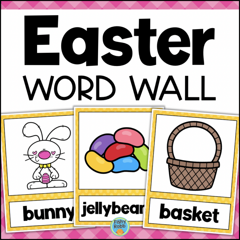 Easter Word Wall Vocabulary Cards & Worksheets Word Search ABC Order ...