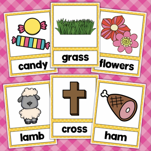 Easter Word Wall Vocabulary Cards & Worksheets Word Search ABC Order ...