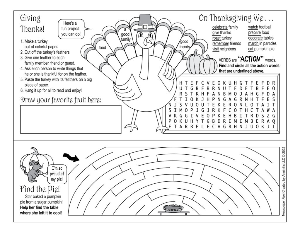 Thanksgiving Then and Now Printable Puzzle Packet - with Bonus Maze ...
