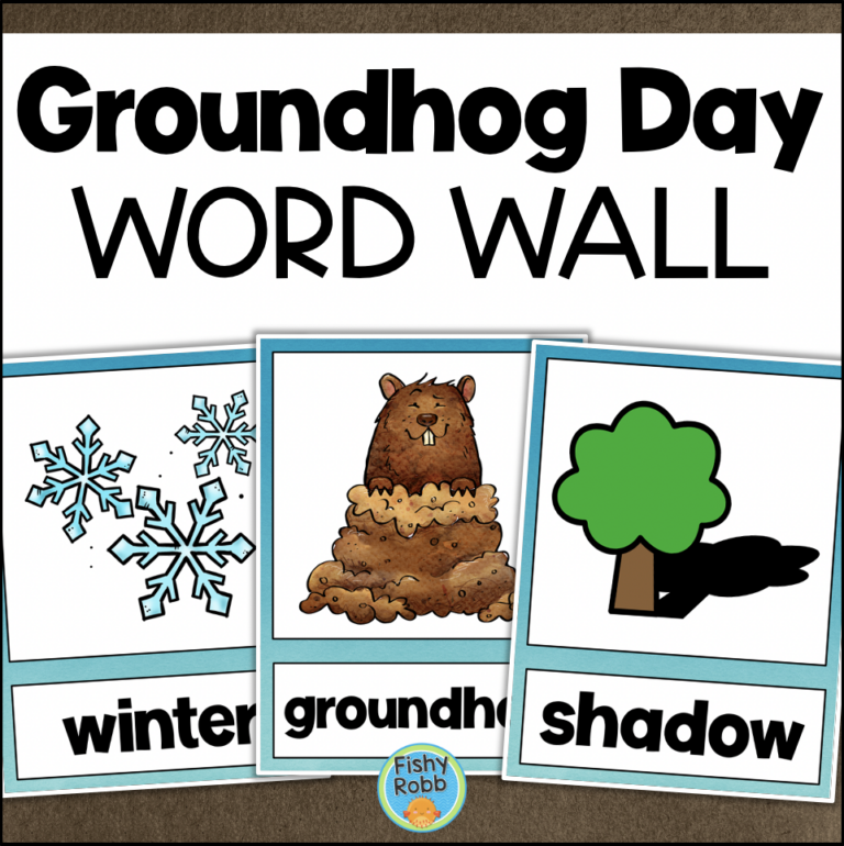 Groundhog Day Word Wall Cards & Worksheets Word Search Punxsutawney ...