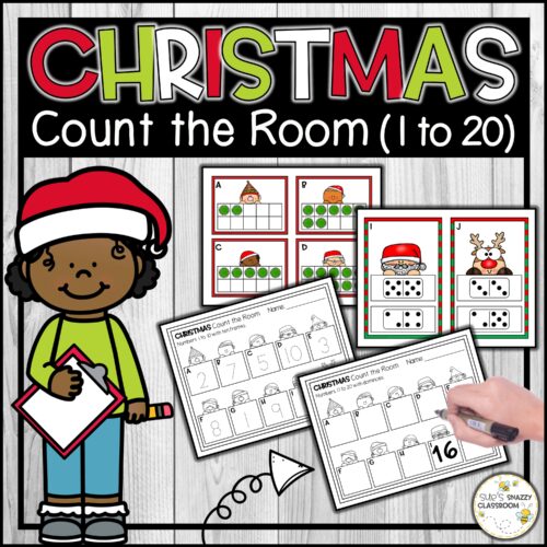 Christmas Activity | Count the Room | Numbers 1 to 20 | Math Center ...
