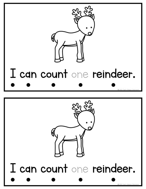 Christmas Counting 1-10 | Emergent Reader | Reading Fluency Practice ...