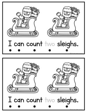 Christmas Counting 1-10 | Emergent Reader | Reading Fluency Practice ...