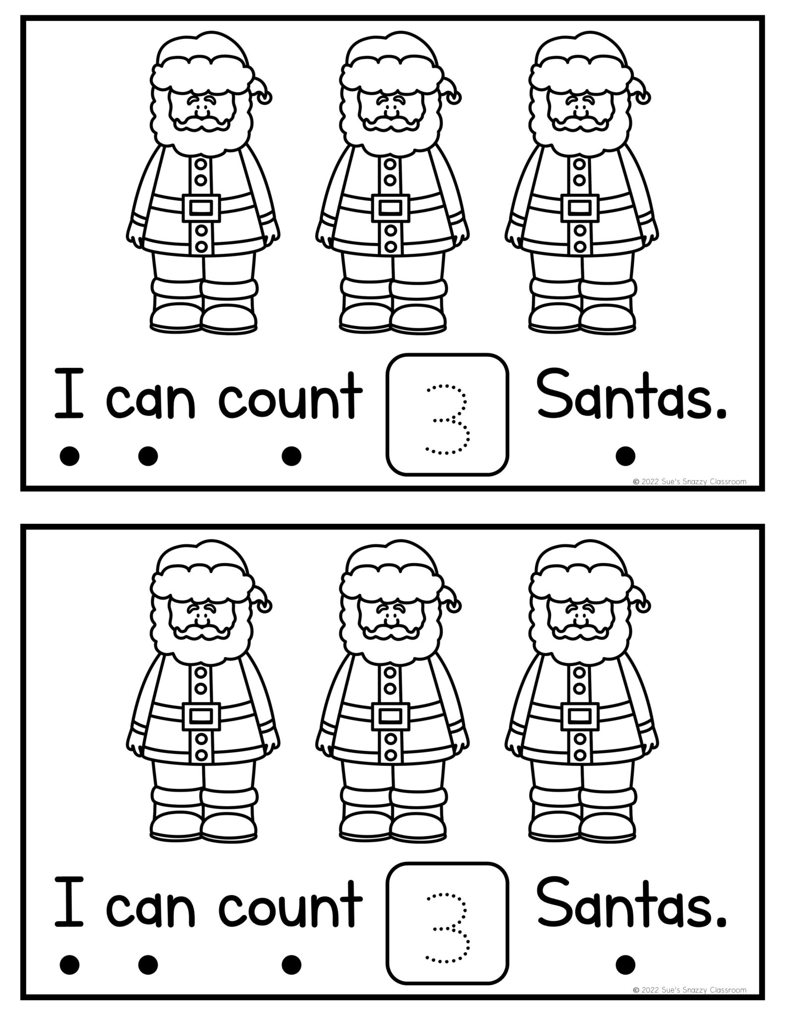 Christmas Counting 1-10 | Emergent Reader | Reading Fluency Practice ...