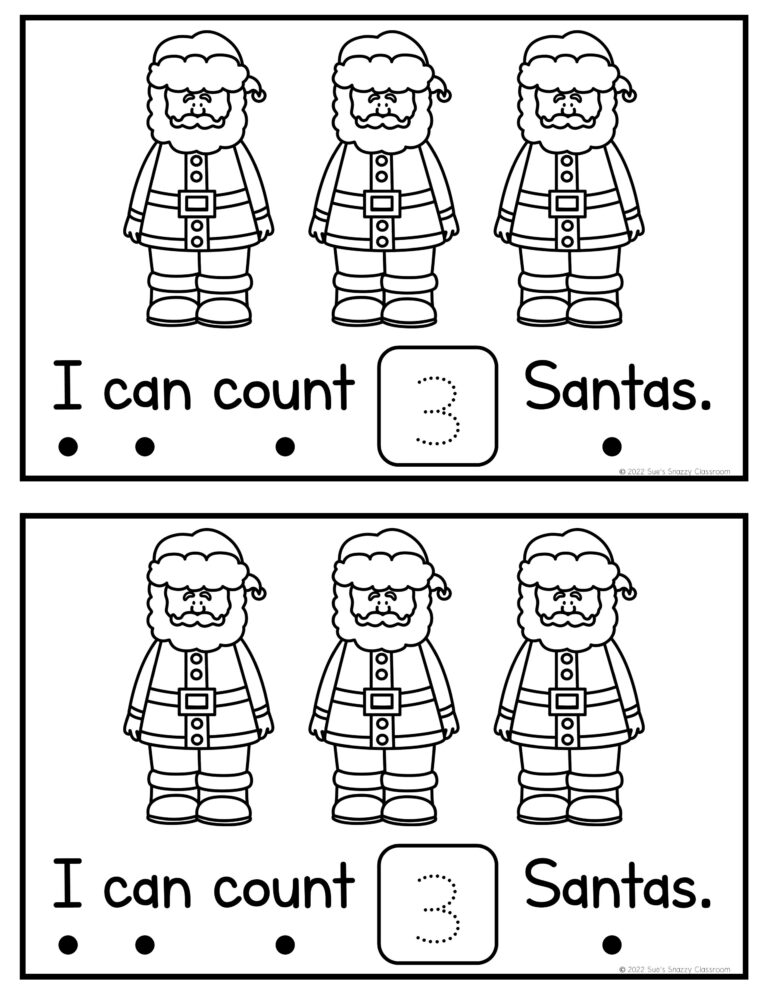 Christmas Counting 1-10 | Emergent Reader | Reading Fluency Practice ...