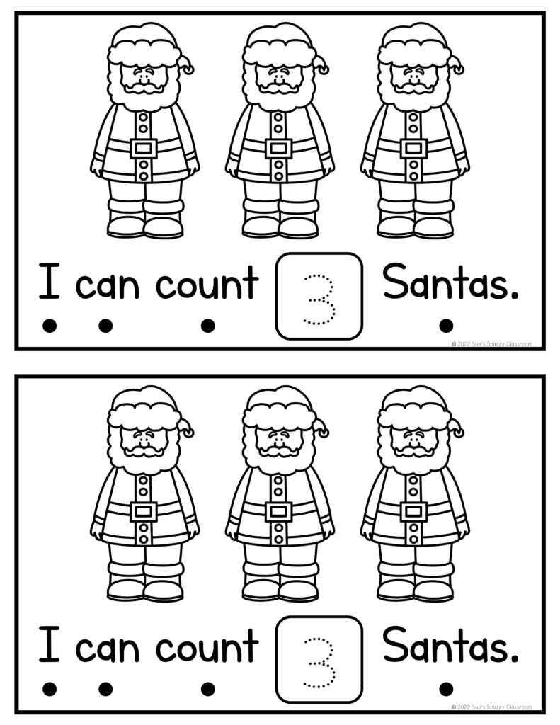 Christmas Counting 1-10 | Emergent Reader | Reading Fluency Practice ...