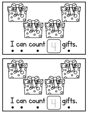 Christmas Counting 1-10 | Emergent Reader | Reading Fluency Practice ...