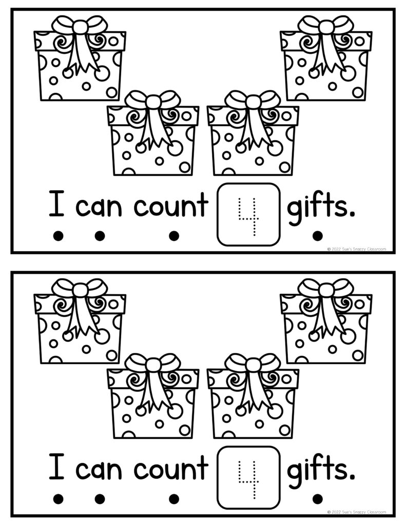 Christmas Counting 1-10 | Emergent Reader | Reading Fluency Practice ...