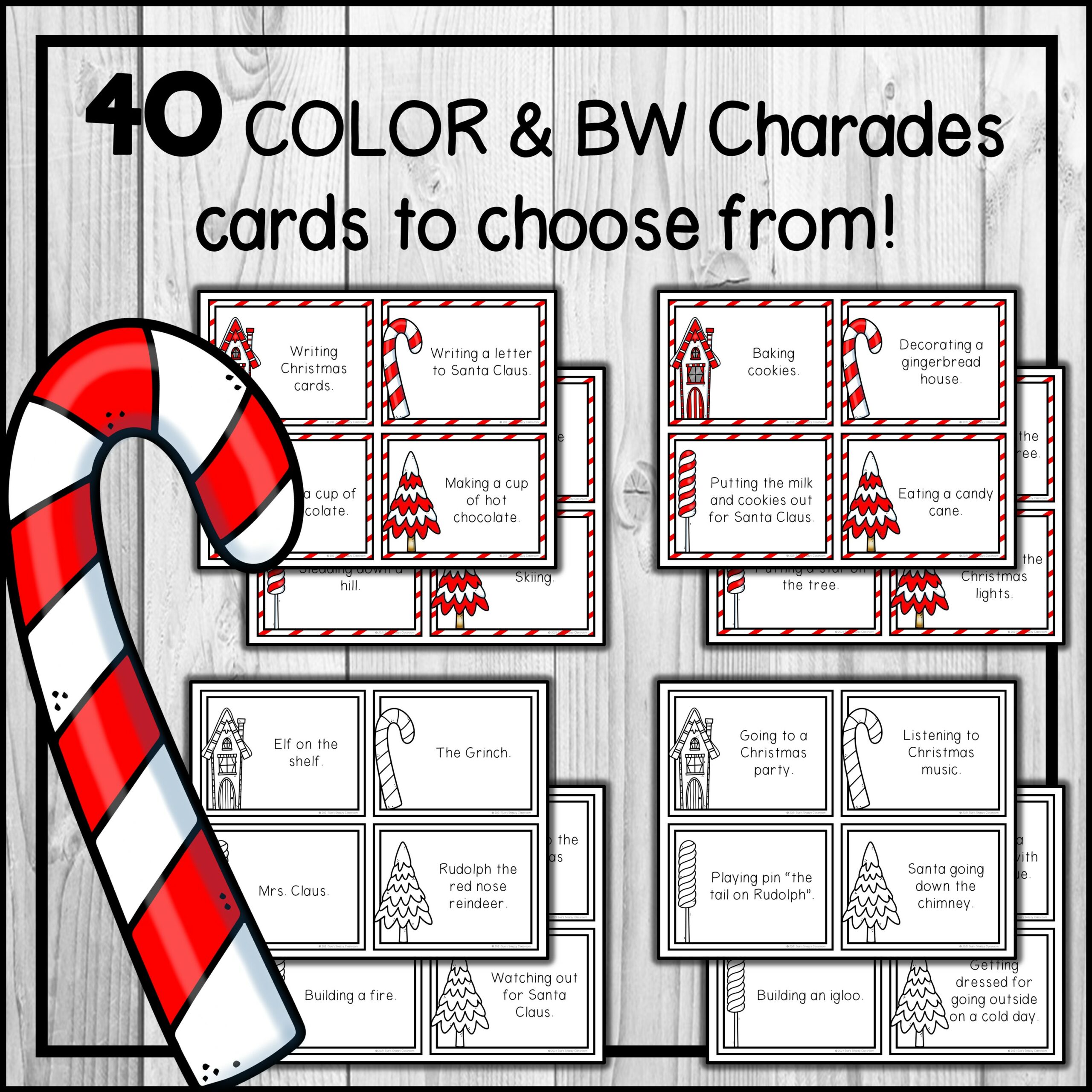 Christmas Games - Charades and Pictionary | Made By Teachers