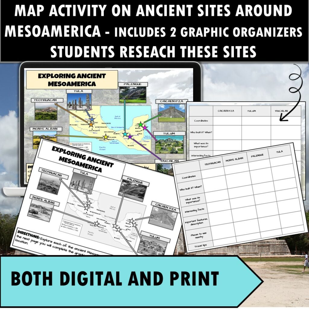 Virtual Field trip on Mesoamerica and Map activities for Middle/High ...