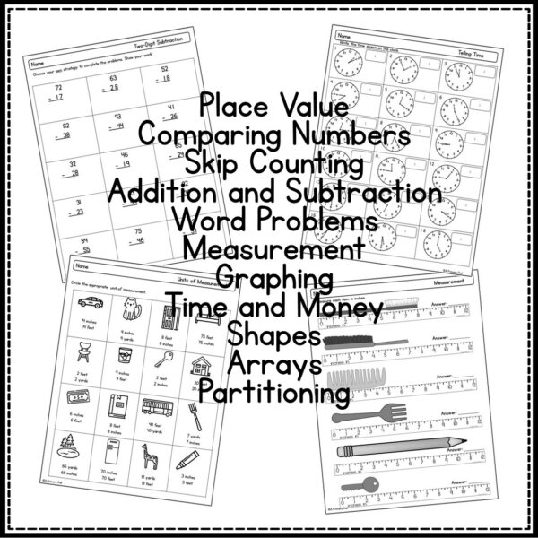 2nd Grade Math Quick Checks Assessments Common Core | Made By Teachers