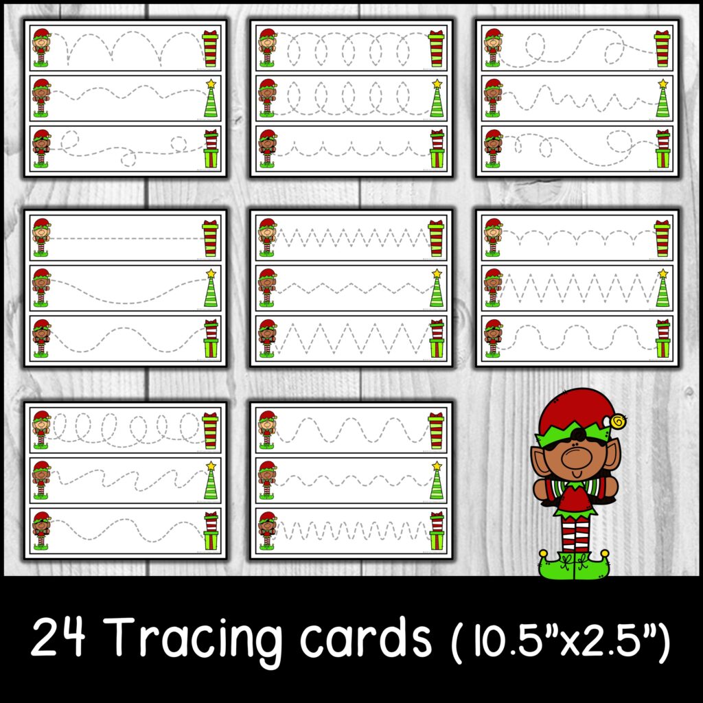 Christmas Pre-Writing Line Tracing Practice | Fine Motor Skills - Made ...