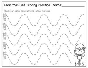 Christmas Pre-Writing Line Tracing Practice | Fine Motor Skills | Made ...
