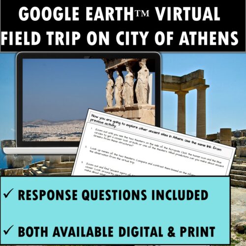 Ancient Greece Virtual Field Trip - Map activities for Middle/High ...
