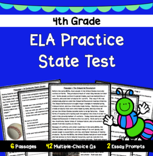 4th Grade ELA Practice State Test #1 - Made By Teachers