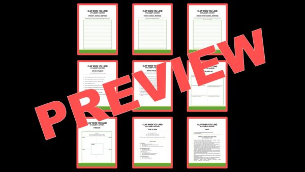 CLAP WHEN YOU LAND Novel Study - Made By Teachers