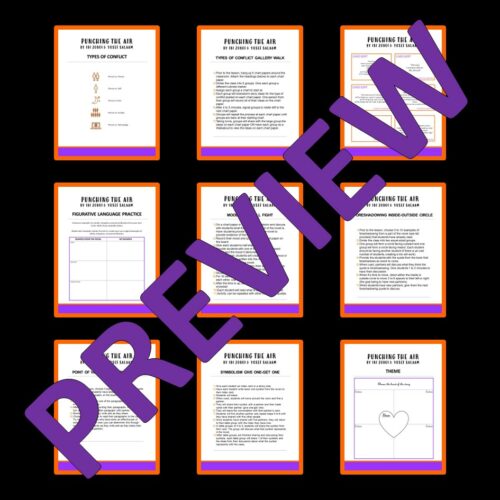 PUNCHING THE AIR Novel Study | Made By Teachers