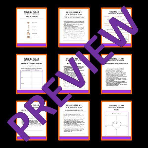 PUNCHING THE AIR Novel Study | Made By Teachers