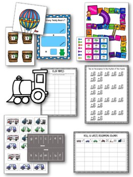 Transportation Themed Math & Literacy Centers and Printables - Made By ...