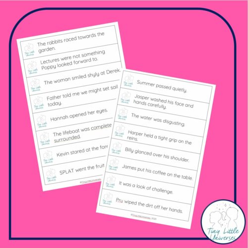 Subordinating Conjunctions NO PREP Sentence Combining Games and ...