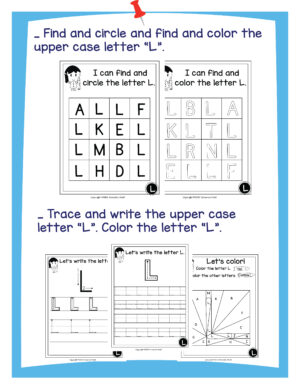 All About the Letter Ll | Alphabet Practice No Prep Worksheets for ...