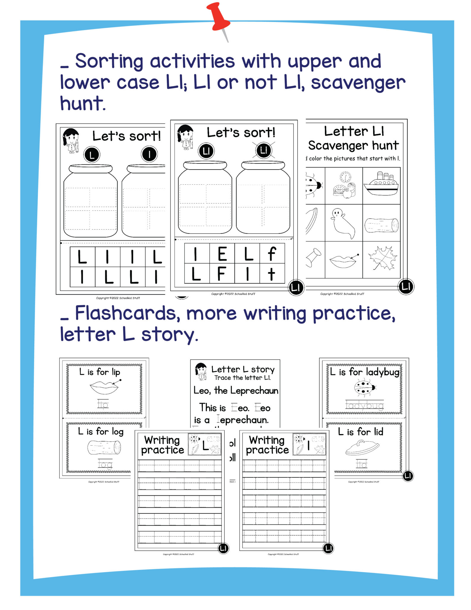All About the Letter Ll | Alphabet Practice No Prep Worksheets for Kindergarten | Made By Teachers