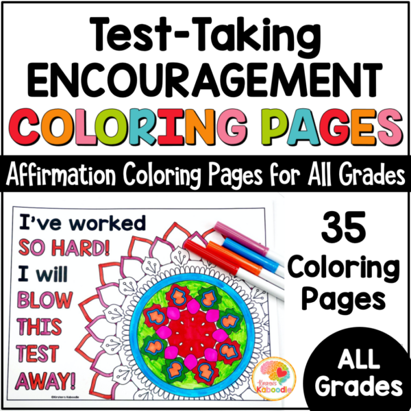 Testing Motivation Coloring Pages for Student Encouragement - Made By ...