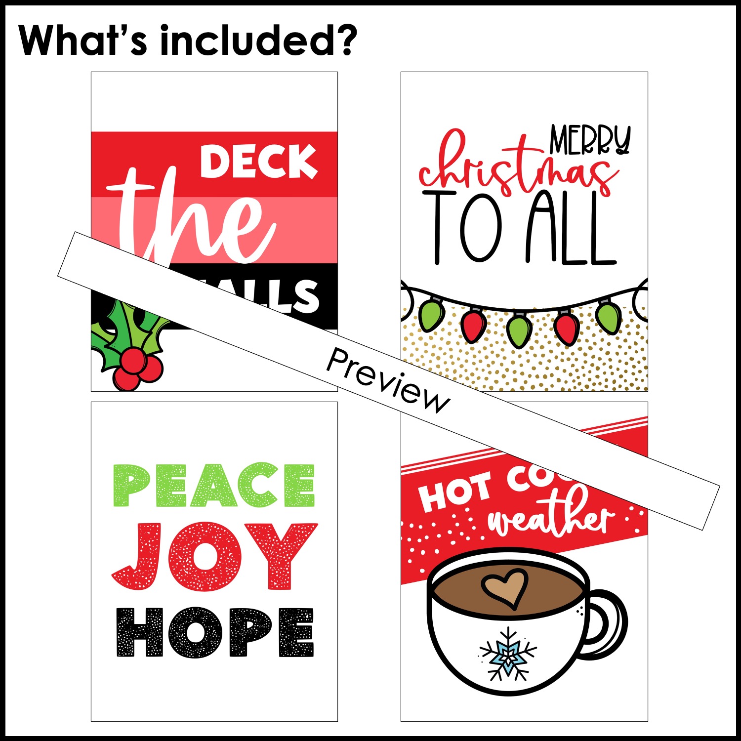 Christmas Posters | Winter Classroom Decor - December Printable Quote ...