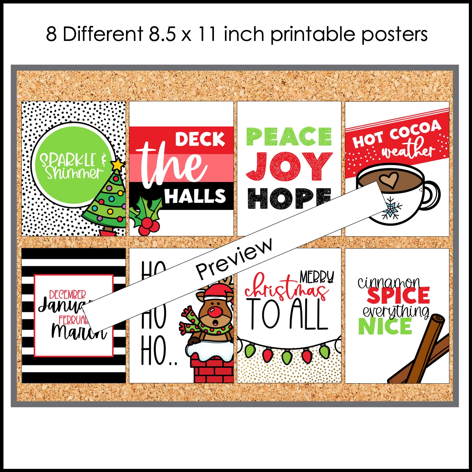 Christmas Posters | Winter Classroom Decor - December Printable Quote ...
