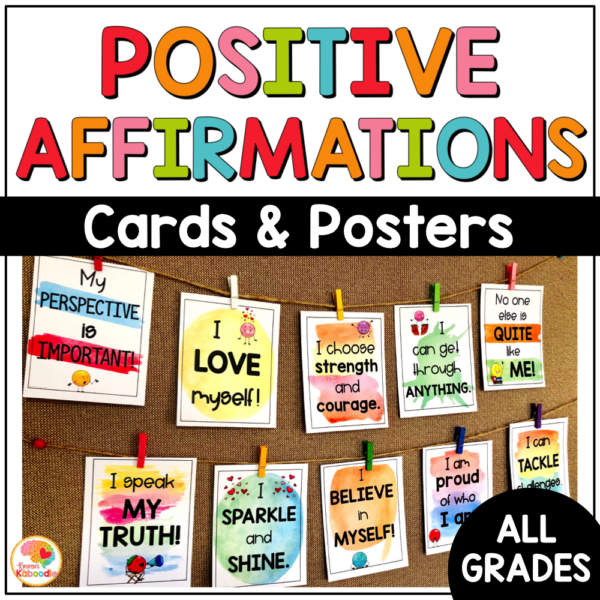Positive Affirmations Posters and Cards with Watercolor: Mirror Notes ...