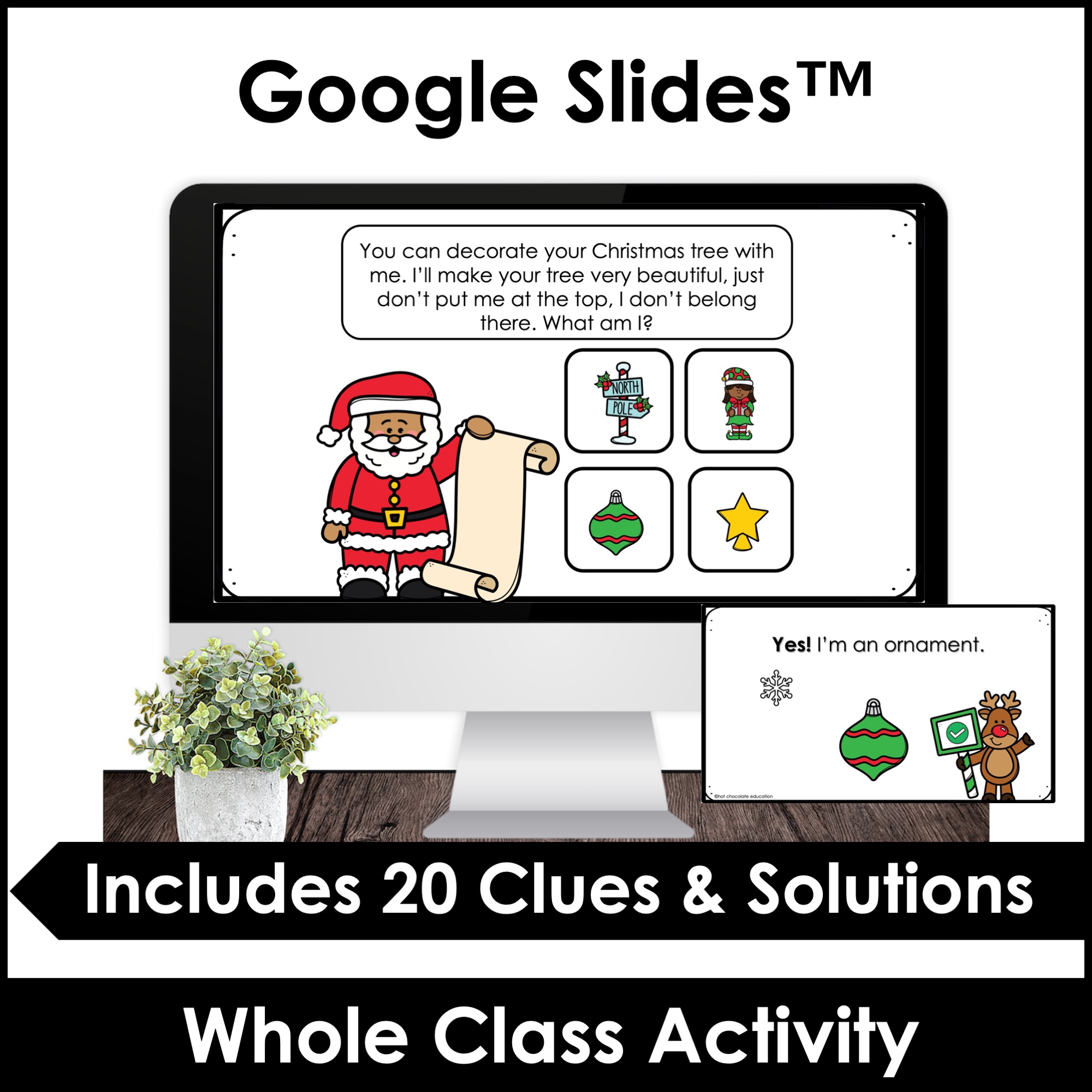 Christmas Guessing Game - What am I? Digital Google Slides ...