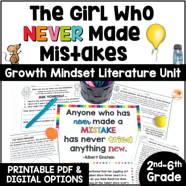 The Girl Who Never Made Mistakes Literature Unit Activities | Made By ...