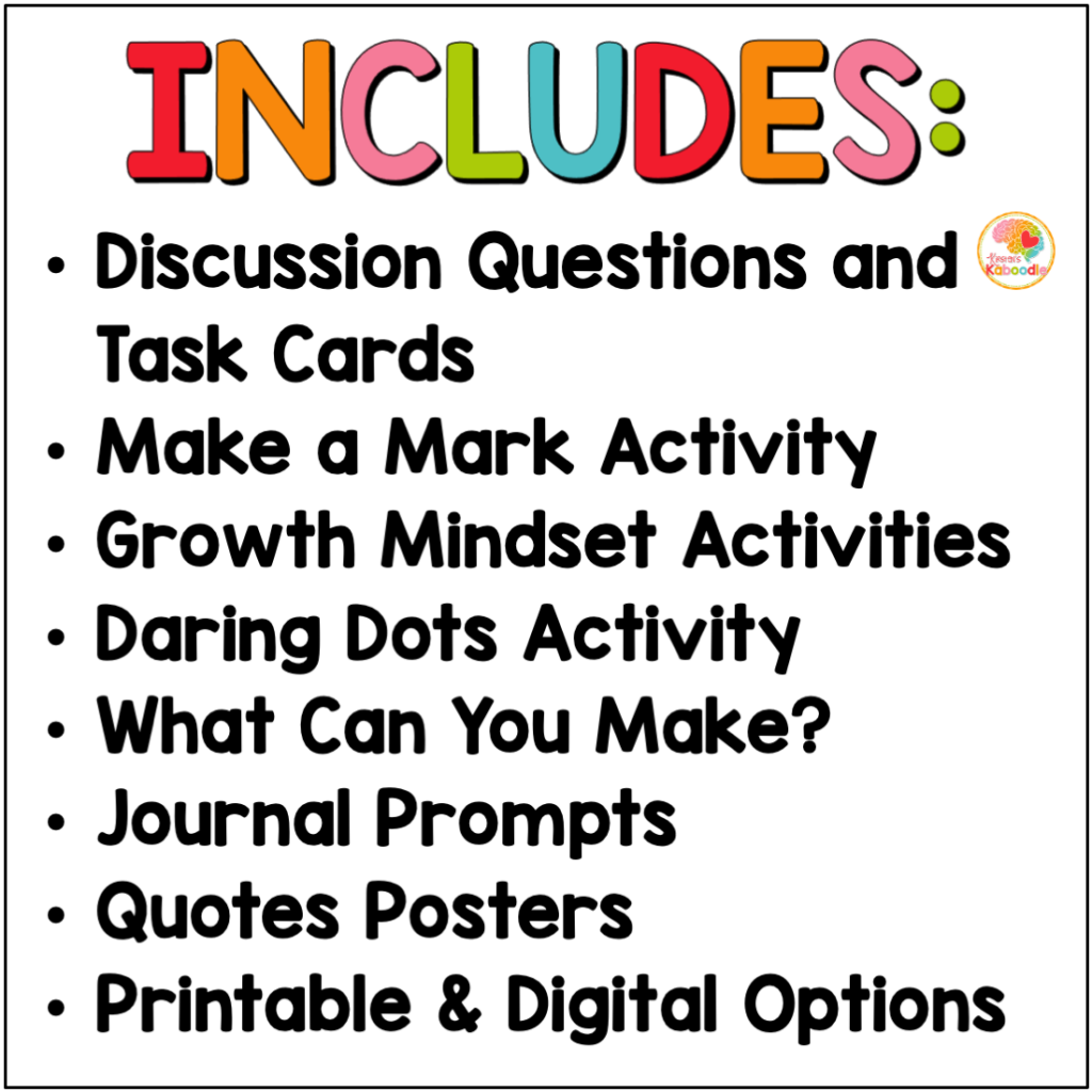 The Dot by Peter Reynolds Activities: International Dot Day Printables ...