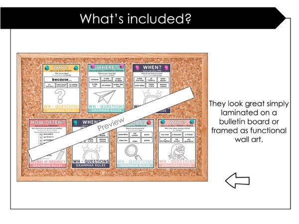 ESL Grammar Posters: Functional Classroom Decor Visuals - BOHO Neutral ...
