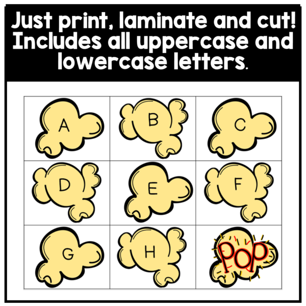 Letter Pop! Letter Naming Fluency Alphabet Recognition Game | Made By ...