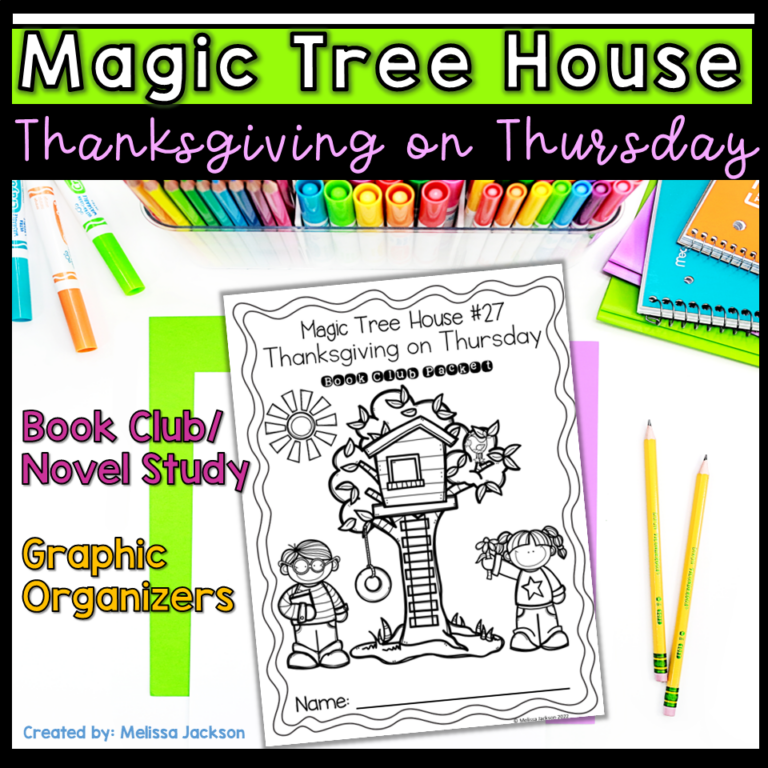 Magic Tree House Reading Comprehension Study Guide Thanksgiving on ...