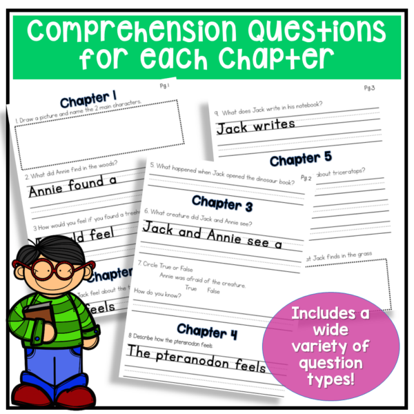 Magic Tree House Reading Comprehension Study Guide Novel Study ...