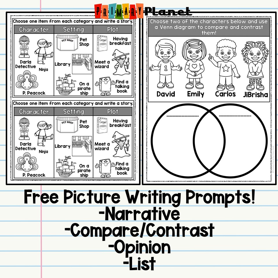 Free Writing Prompts with Pictures - Pick a Prompt - Picture Writing ...