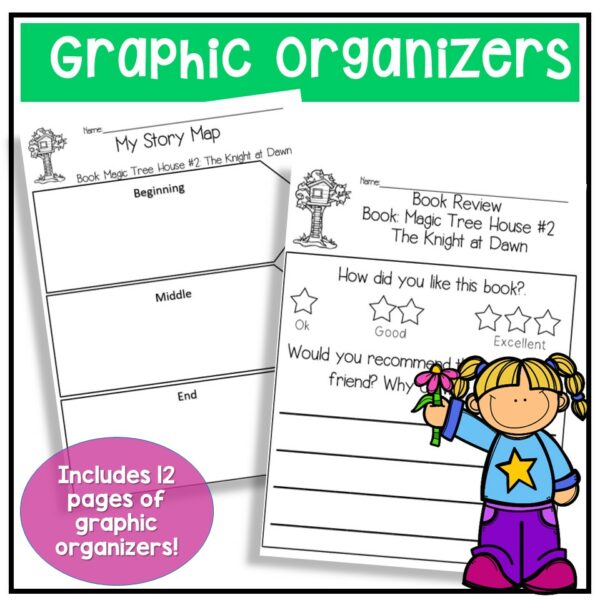 Magic Tree House Reading Comprehension Study Guide Novel Study Knight ...