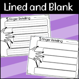 5 Finger Retelling Graphic Organizers - Made By Teachers