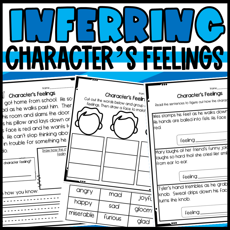 RL.1.4 Identify Words that Suggest the Character's Feelings | Made By ...