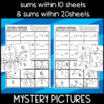 Missing Addend Worksheets: Dominoes, Part- Part- Whole, and Equation ...