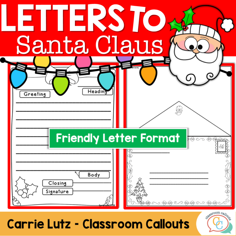 Letters to Santa Friendly Letter Templates | Made By Teachers