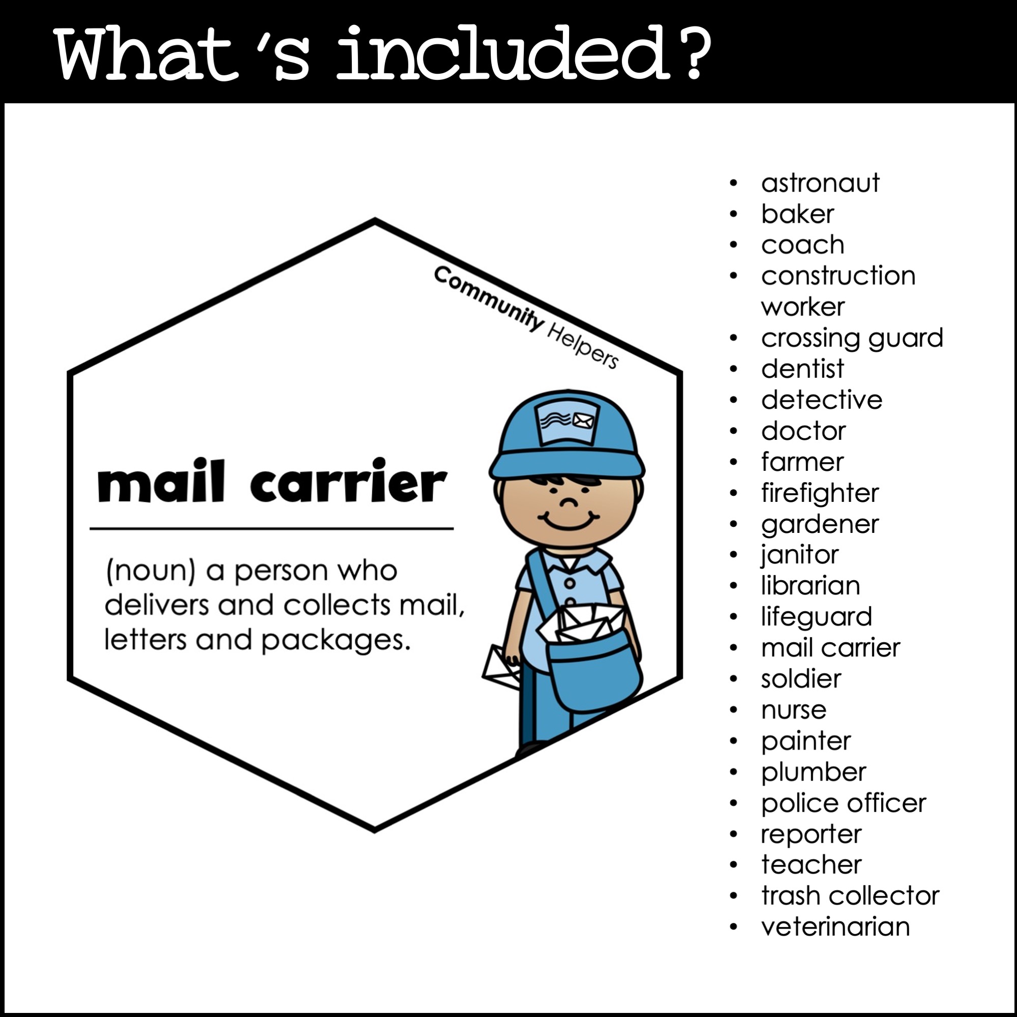Community Helpers Posters | Classroom Bulletin Board / Word Wall | Made ...