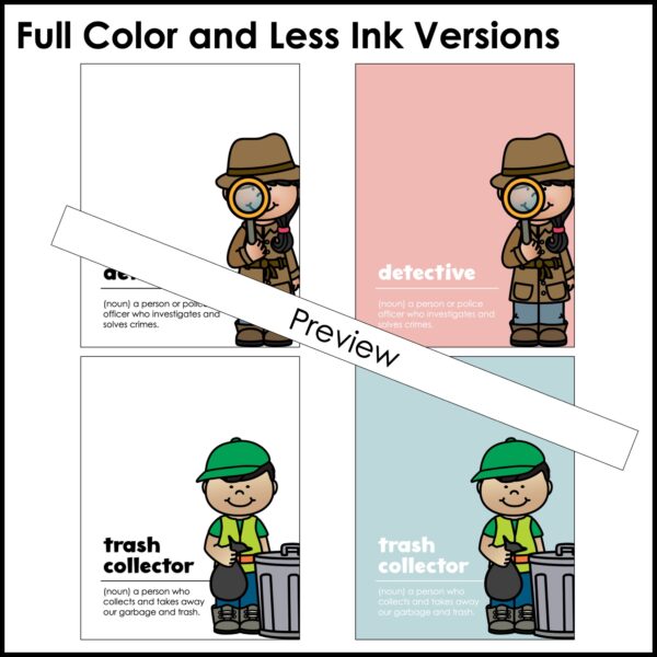 Community Helpers Identification Posters : Jobs & Careers Bulletin ...