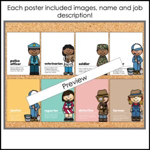 Community Helpers Identification Posters : Jobs & Careers Bulletin ...